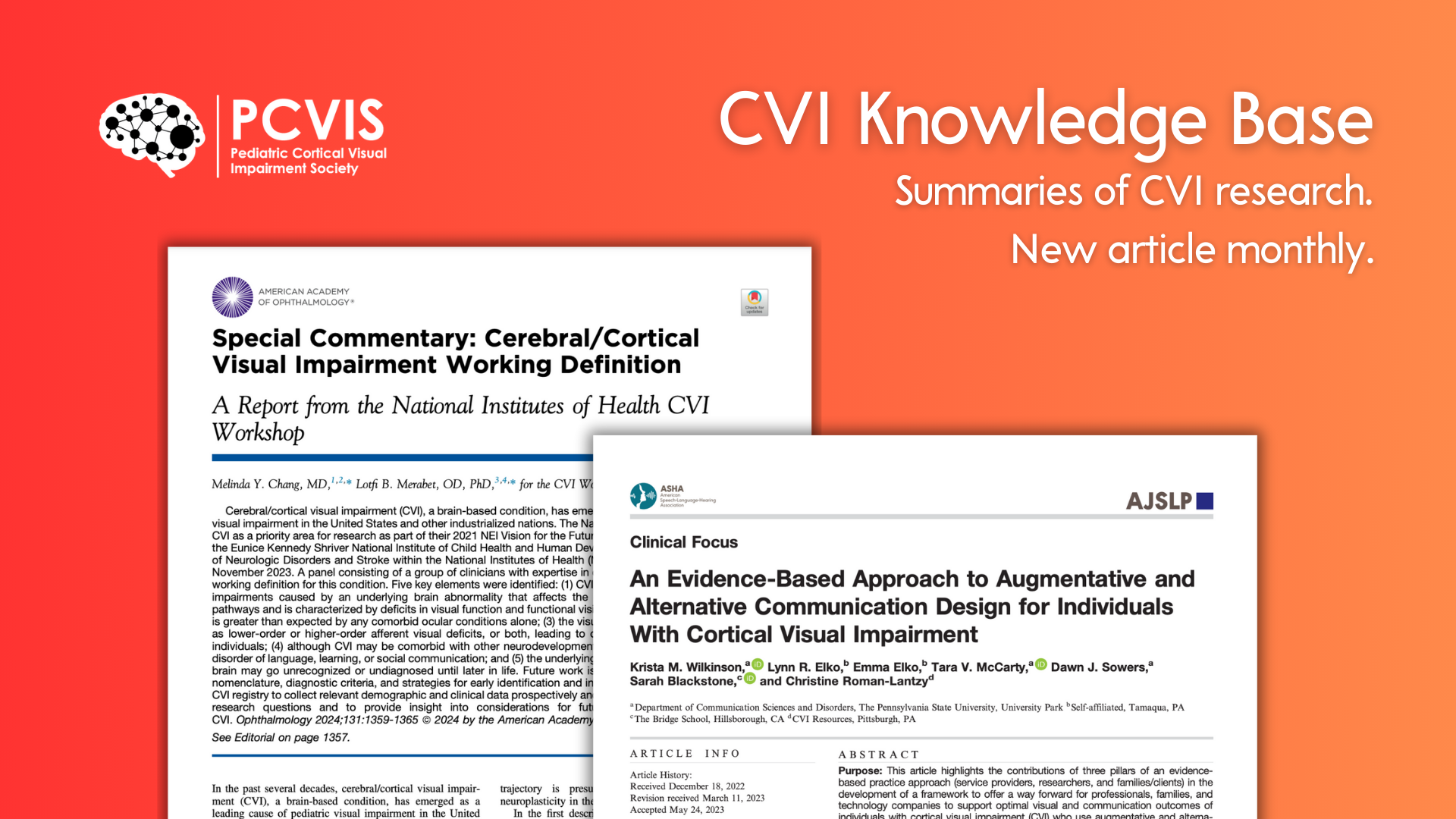 Summaries of CVI Research | PCVIS